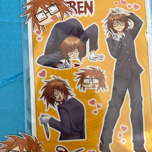 Ranfren Sticker Sheet Takeuchi Robert 5x7 Laminated Sticker - Etsy