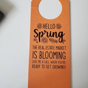 Hello Spring Checklist Door Hanger Real Estate Agents Real Estate ...