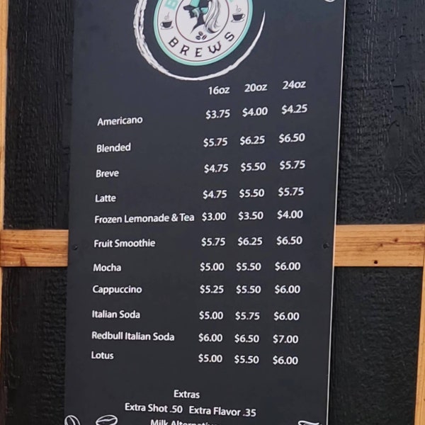 Custom Menu Board Price List for Salon Tanning Spa Barber Beauty ...