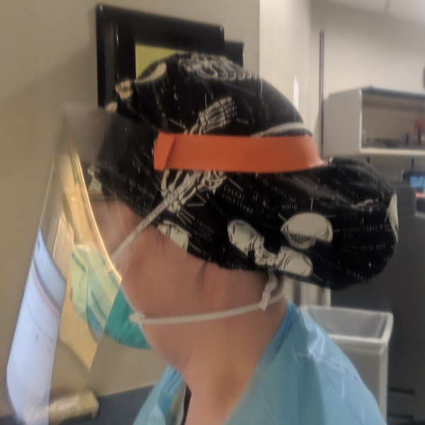 Bones of the Body Orthopaedic Scrub Hat, Glow in the Dark Women's ...