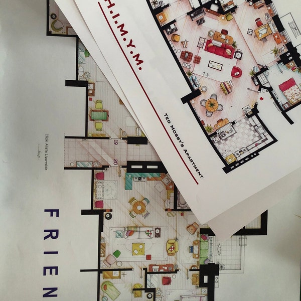 Floorplan of Patrick Bateman's Apartment From AMERICAN PSYCHO (2000) - Etsy
