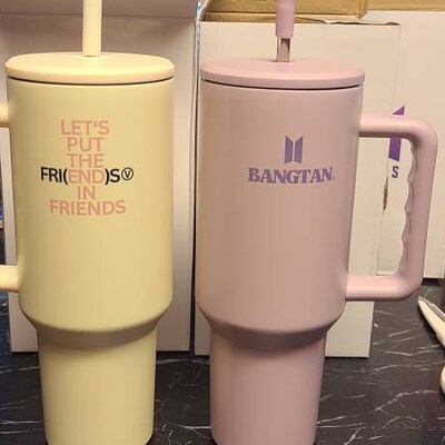 FRIENDS by V of BTS Inspired Cup, Bangtan, 40oz Cup, Jungkook, Jimin ...