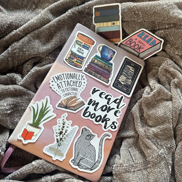 Reading Book Sticker Pack, Waterproof Mystery Sticker Pack, Random Book ...