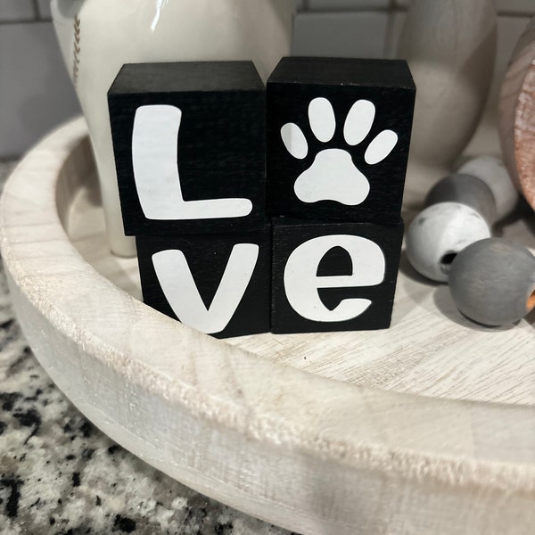 Dog Tiered Tray Decor, Tiered Tray Decor Bundle, Personalized Dog Decor ...