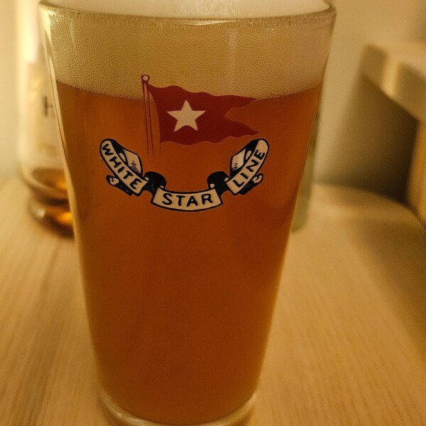 White Star Line Flag Coaster, RMS Titanic Cork-back Coaster, Titanic ...