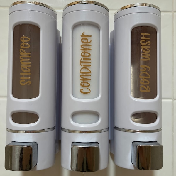 Shampoo Conditioner Body Wash Stickers | Personalized Shampoo Labels ...