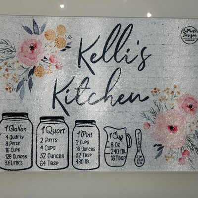Measurement Cutting Board Design, Kitchen Sublimation Images, Rectangle ...