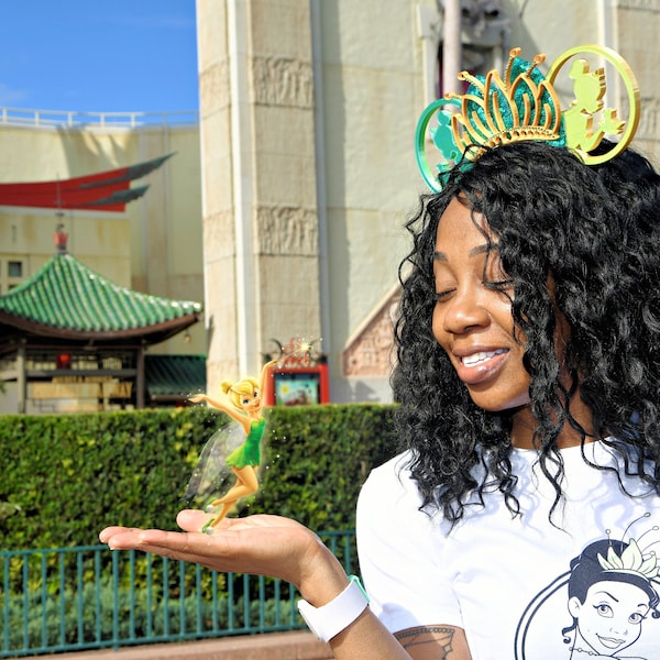 Princess and Her Frog Crown Ears, Tiana 3D Printed Mouse Ears - Etsy
