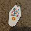 Keys to the UFO Motel Keychain, Cute Retro Style Alien Home Keychain ...