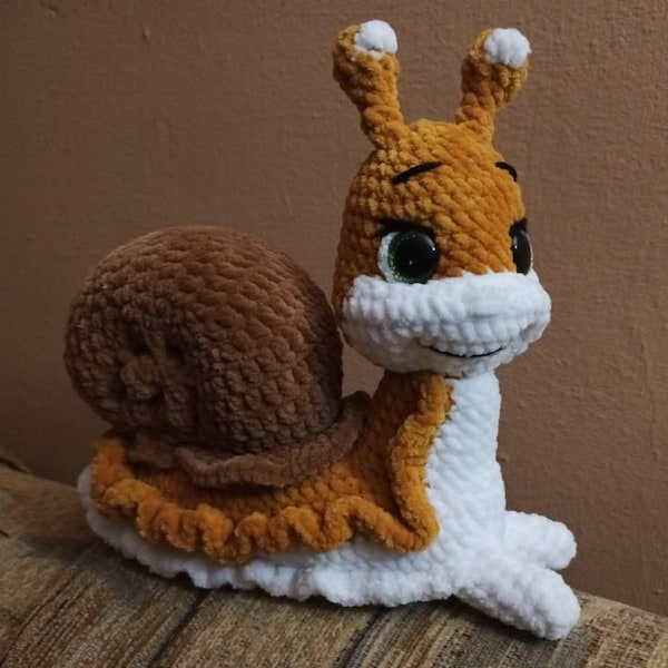 Crochet Pattern Snail Amigurumi PDF File in ENG and German - Etsy