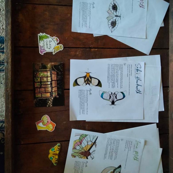 PATTERN - Stained Glass Pattern - Ocellus Moth - Etsy