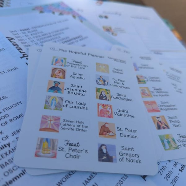 Our Lady of the Rosary Icon Stickers Marian Feast Day Sticker Sheets ...