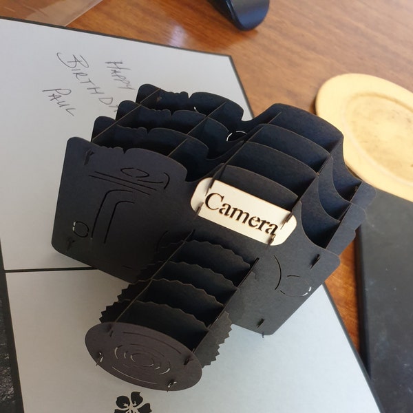 Camera- 3D -pop up Card - Birthday - Retirement (sku133) - Etsy