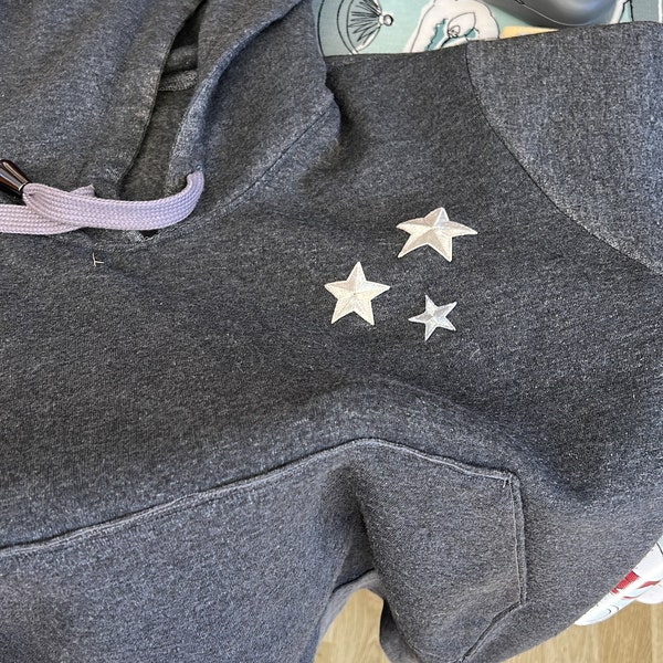 Gold Star Patches Embroidered Iron-on 1 25mm Across Repair/decorate ...