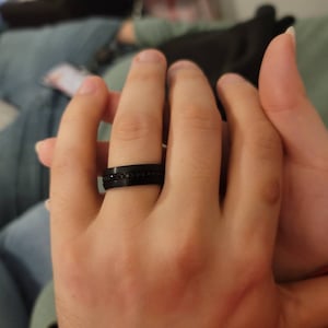 Alpha Wolf Family Engraved Promise Ring, Wolf Puppies Wedding Ring ...