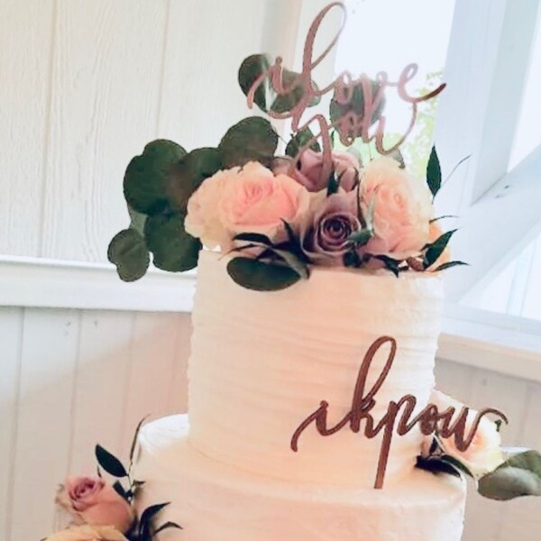 I Love You I Know Cake Topper, Wedding Cake Topper, Laser Cut Wedding ...