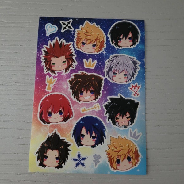 Stickersheet Kingdom Hearts Khver 358/2daysver Bbsver Khiiiver Drver - Etsy
