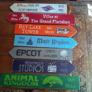Wooden Signs With City and Distance, Personalized Hand Painted ...