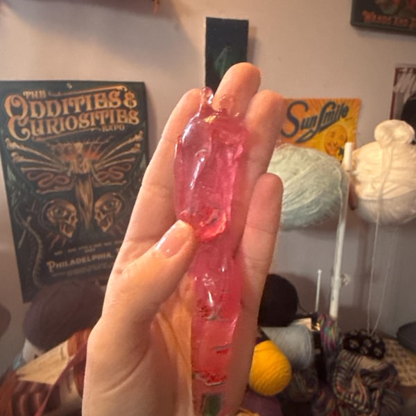 Resin Crochet Hooks | Drip Paint | Handcrafted Transparent Hooks With ...