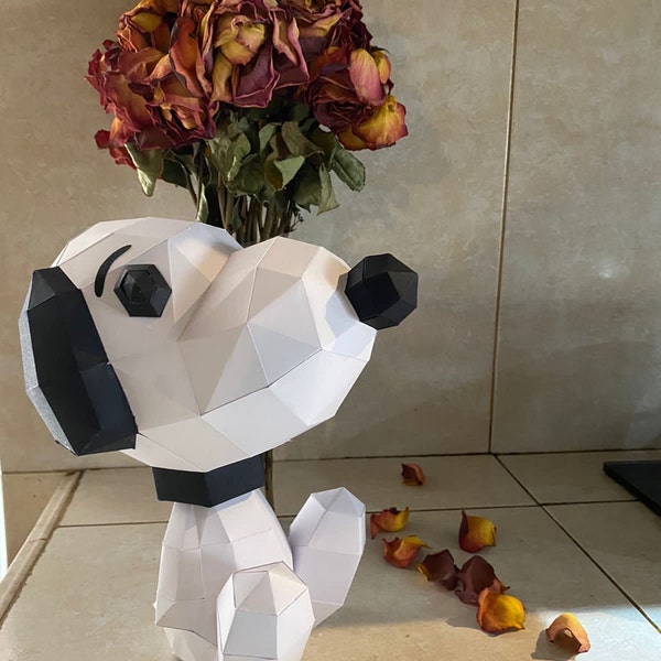 Papercraft Snoopy, Dog, Template, DIY PDF, FDX and Svg, Low Poly, Mouse ...