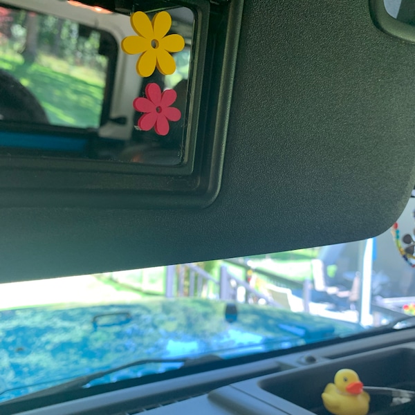 Flower Mirror Decal, Car Mirror Decal, Flower Decal, Mirror Sticker ...