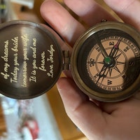 Personalized Gift Engraved Compass, Gift for Husband, Gift for Him ...