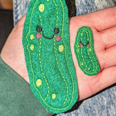Kawaii Pickle Feltie Embroidery Design, Pickle Feltie, Machine ...