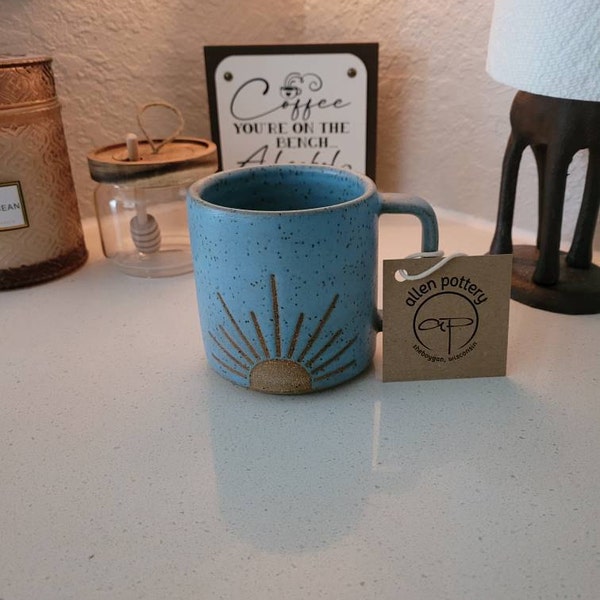 Sunrise Mug - Lemon Creme, Handmade, Wheel Thrown, Food Safe Glazes ...