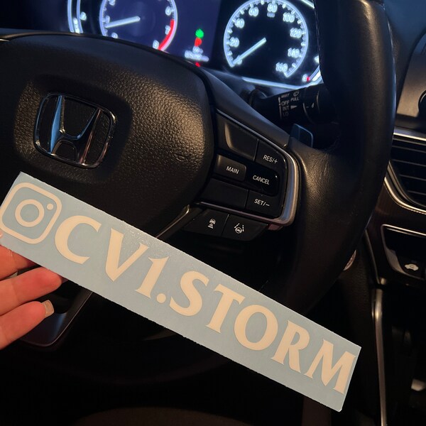 Custom Instagram Name Vinyl Decal Personalized IG Username Sticker ...