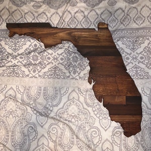 Florida Rustic Wood State Cut Out, Florida Sign, Florida Wood Sign - Etsy