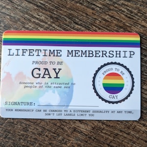 Custom LGBTQAI and Other Membership Cards Add You Own Photo ...