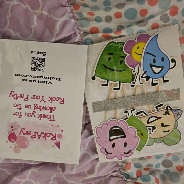 Set of 12 BFDI Cupcake Toppers (2.5 Inches) - Battle for Dream Island ...