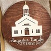 12 Custom Temple Family Name Sign, LDS Temple, Temple Cutout, Wedding ...