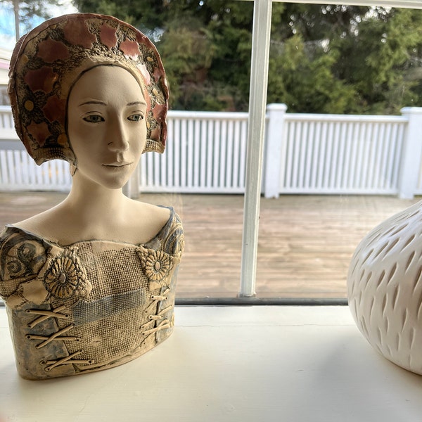 Female Ceramic Sculpture , Fine Art Ceramic , Art Object , Handmade ...