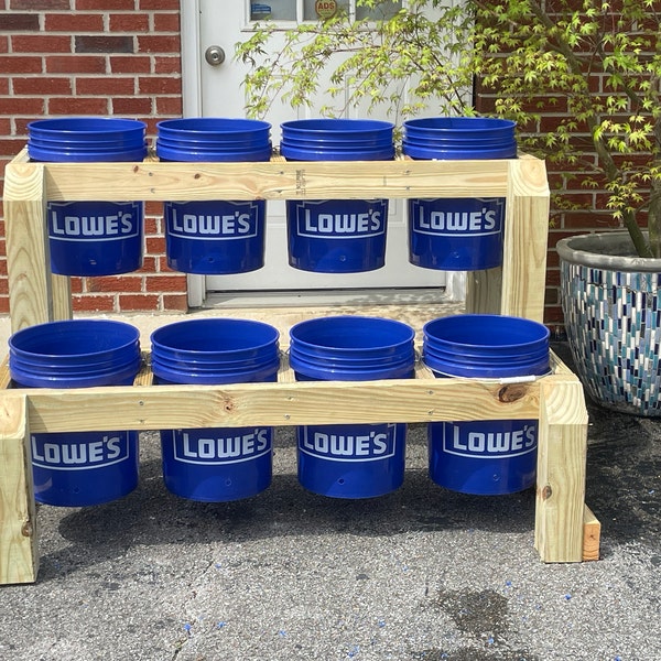 2 Tier Bucket Garden Plans - Etsy