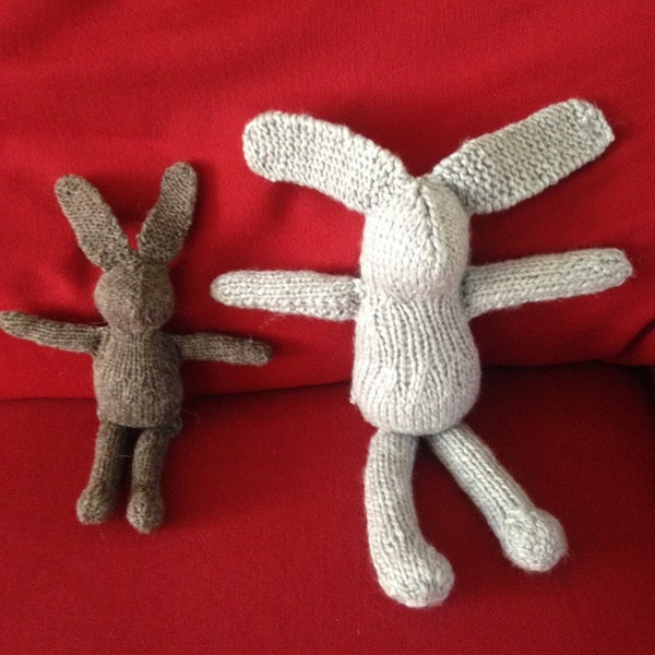 Mini Animal Stuffies Knitting Pattern Small Teddy Bear, Bunny Rabbit ...