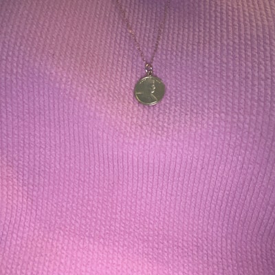 Large Gold Medallion Script Pendant Necklace, Father Prayer Pendant ...