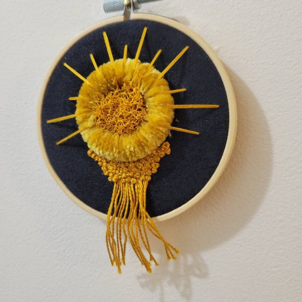 MOSSY RIVER ROCKS I Original 3D Textile Art Fiber Art Display Moss Wall ...