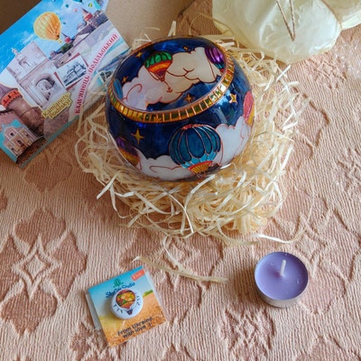 Hot Air Balloon Digital Paper, Vintage Scrapbooking Paper Set, 5 ...