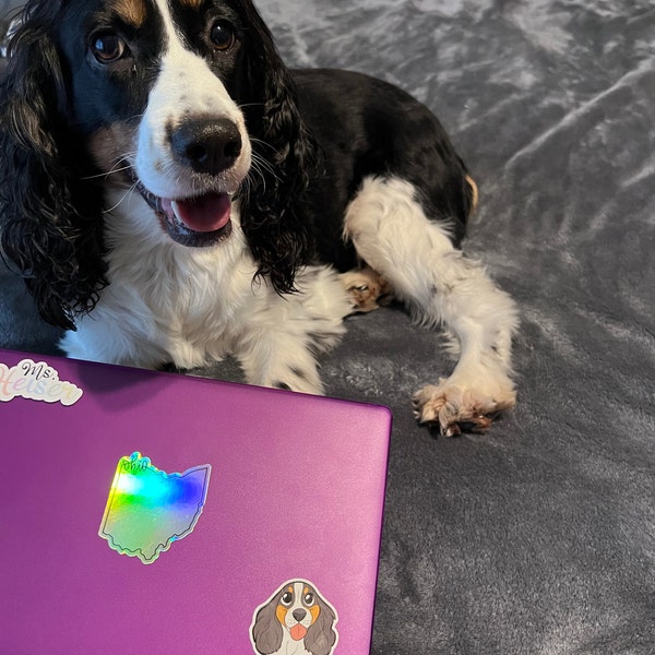 Spaniel Sticker || English Cocker, Field, Springer, Chibi Puppy Dog ...