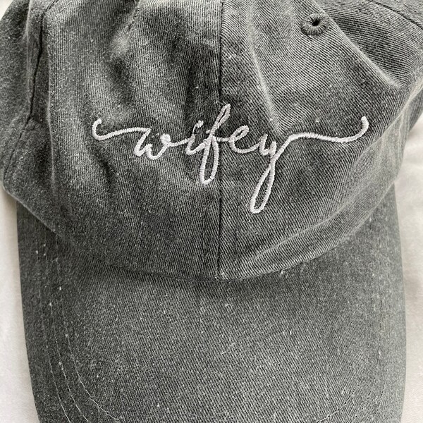 Wifey Handwriting Script Baseball Cap - Engagement Gifts - Honeymoon ...