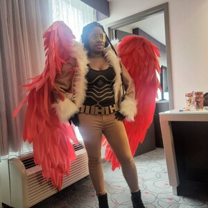 Red Wings Cosplay Large Wings Wings for Cosplay Red Angel - Etsy
