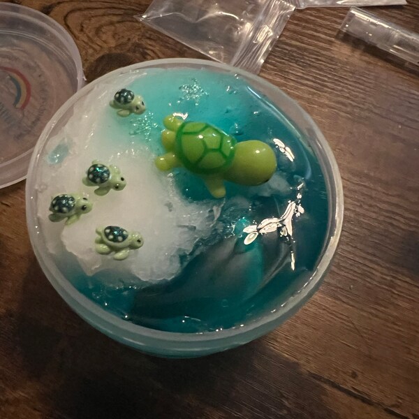 My Little Turtles Icee Clear Scented Slime, Stress Relief, Artistic ...