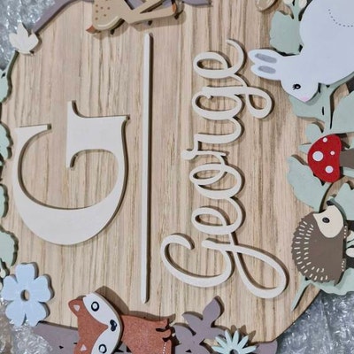 Woodland Animals Plaque - Etsy