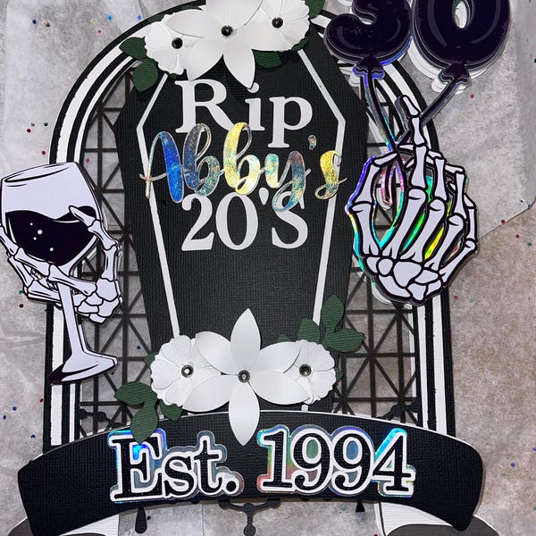 Rip Twenties Cake Topper: Hello 30 Party Decor - Etsy