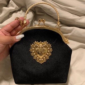 Book of Spells Bag Book Purse Little Black Book Purse Witch Clutch Book ...