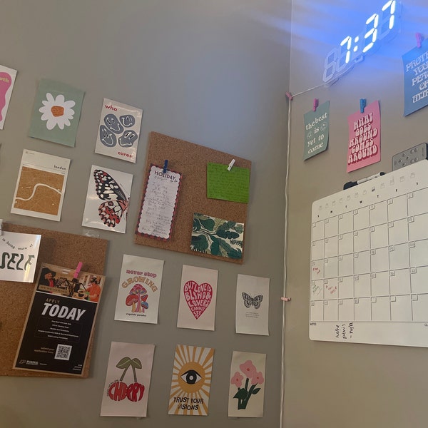 50pcs Grunge Pinterest Stickers, Downtown Girl Aesthetic, Dorm Room ...