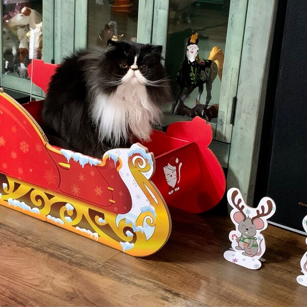 Phone Booth Cat Scratcher | Cute Cat Scratcher With Sturdy Cardboard ...