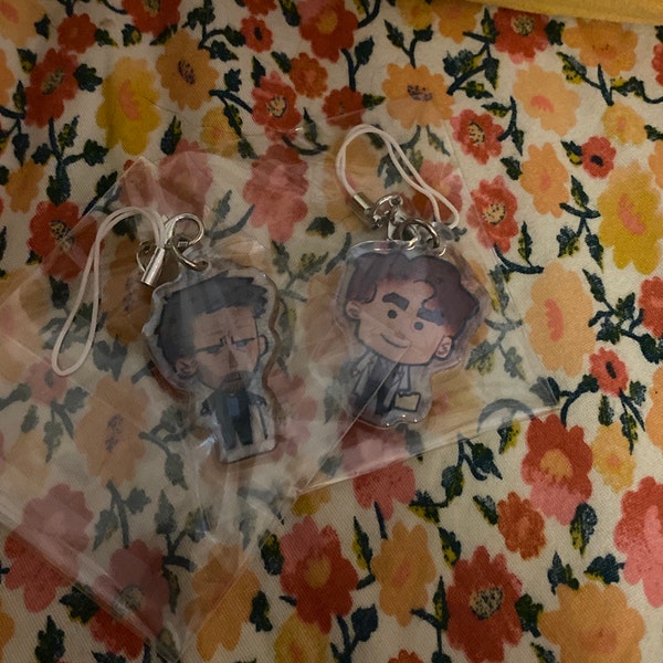 1.5 Inch House MD Glitter Acrylic Charm Keychains - Etsy