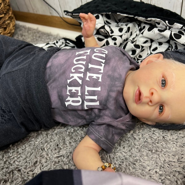 M is for Mothman Baby Onesies®, Witchy Occult Satanic Cryptid Goth Punk ...